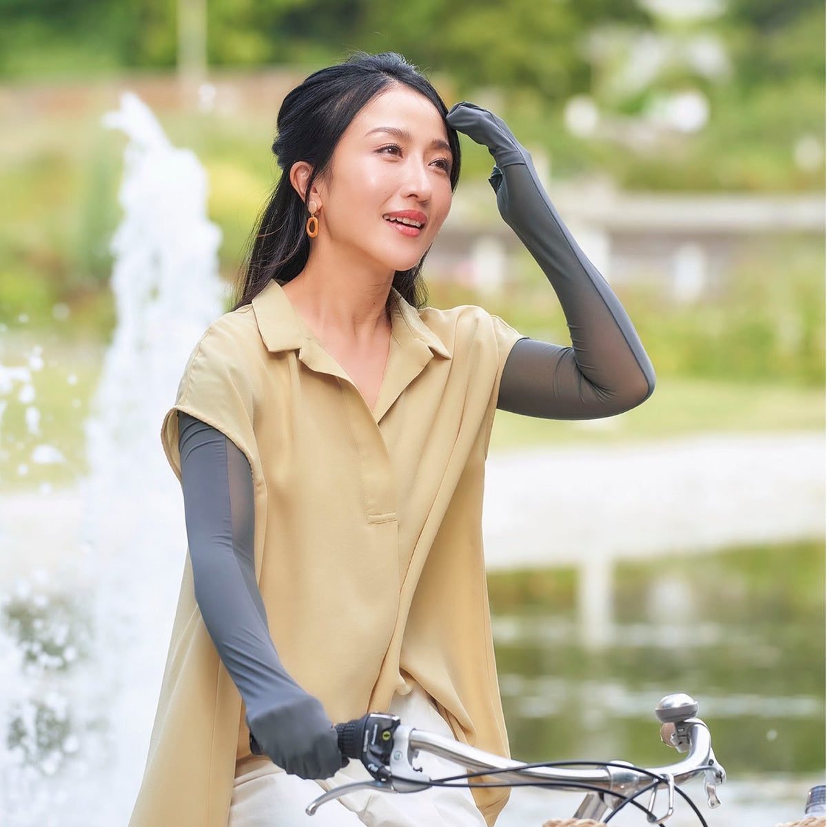 【プレシャスUV】クールメッシュ指ぬきミトングローブ– ラフィネマルシェ Raffine Marche